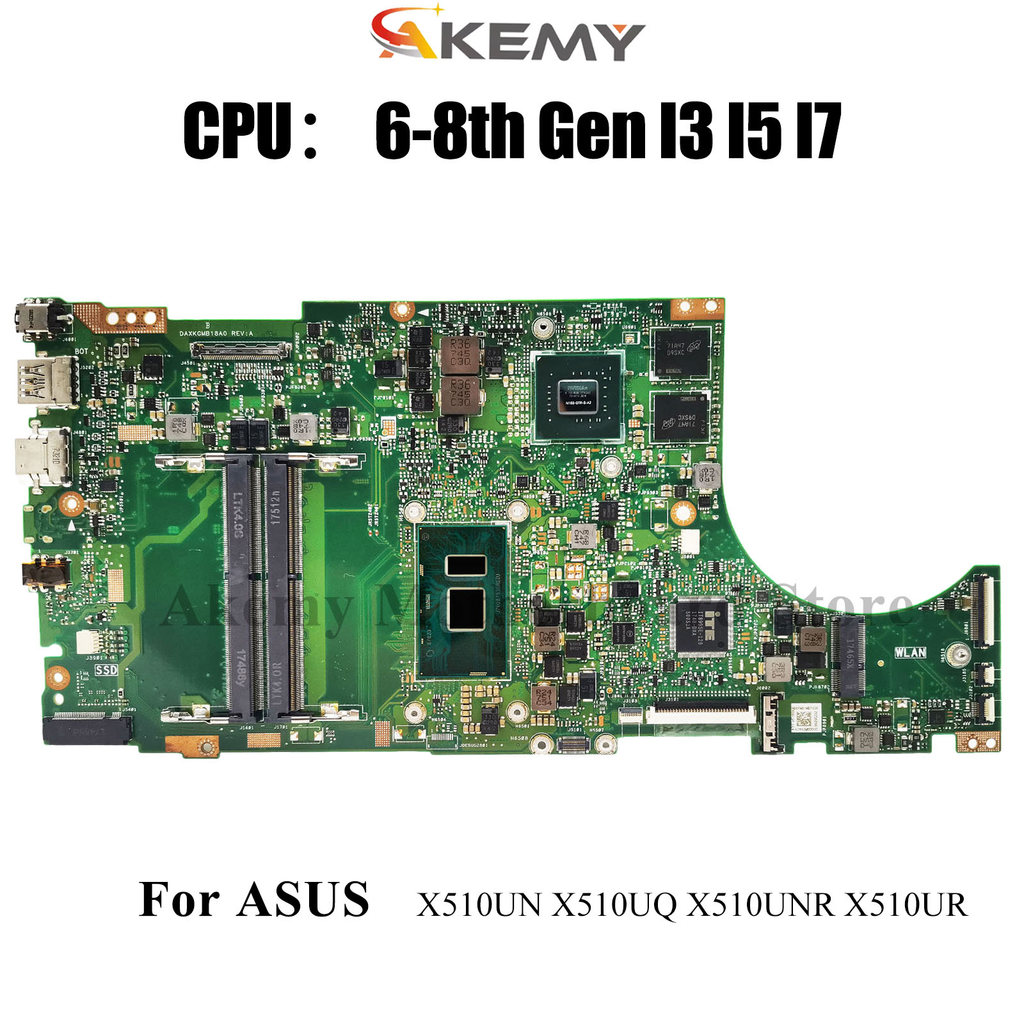 Jual X510Un Laptop Motherboard For Asus X510Urr S510U X510Ur X510Unr ...