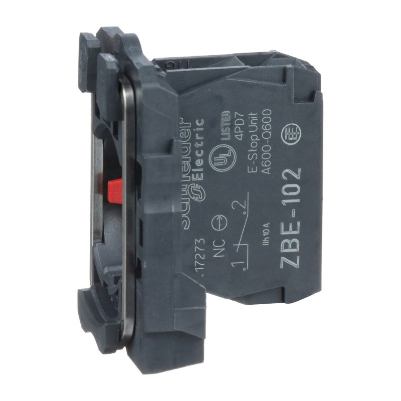 Jual Schneider ZB5AZ102 single contact block with body/fixing collar ...