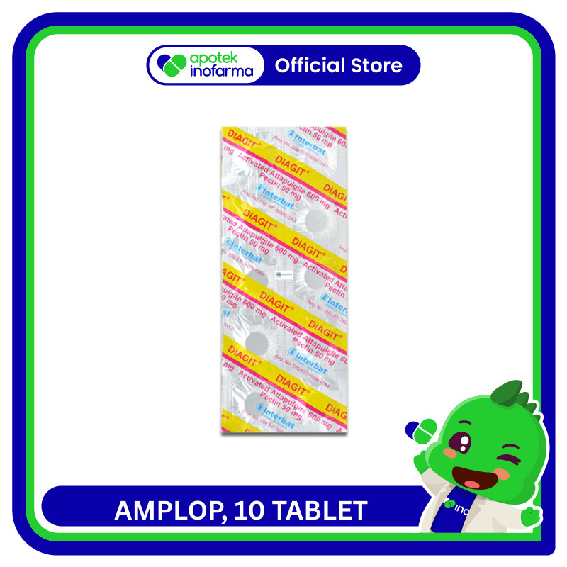 Jual DIAGIT Interbat TABLET 600/50 MG 1 AMPLOP (10) | Shopee Indonesia