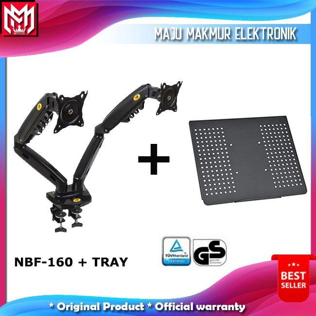 Jual NB F160 Bracket Dual Monitor TV North Bayou Plus Tray Laptop ...