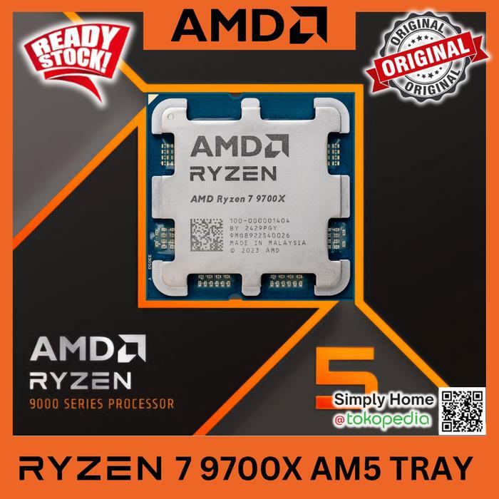 Jual Processor AMD Ryzen 7 9700X Tray R7 Socket AM5 AI CPU PC Desktop ...