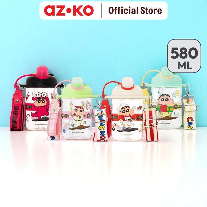 Jual AZKO Ataru 580 ml Botol Minum Tritan Crayon Shinchan Random ...