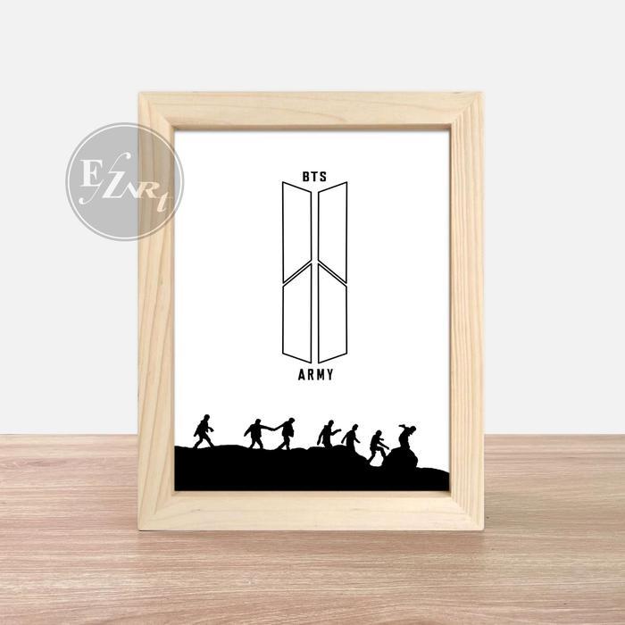 Jual Edisi BTS Army - Light Painting Art Bingkai Lukisan Menyala Lampu ...