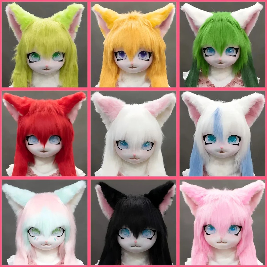 Jual Headset Furry Kig Cosplay Mask Paw Head Comiket Furry Fursuit ...