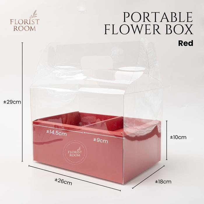 Jual klpu- Transparent Portable Flower Box - Kotak Bunga - Kue | Shopee ...