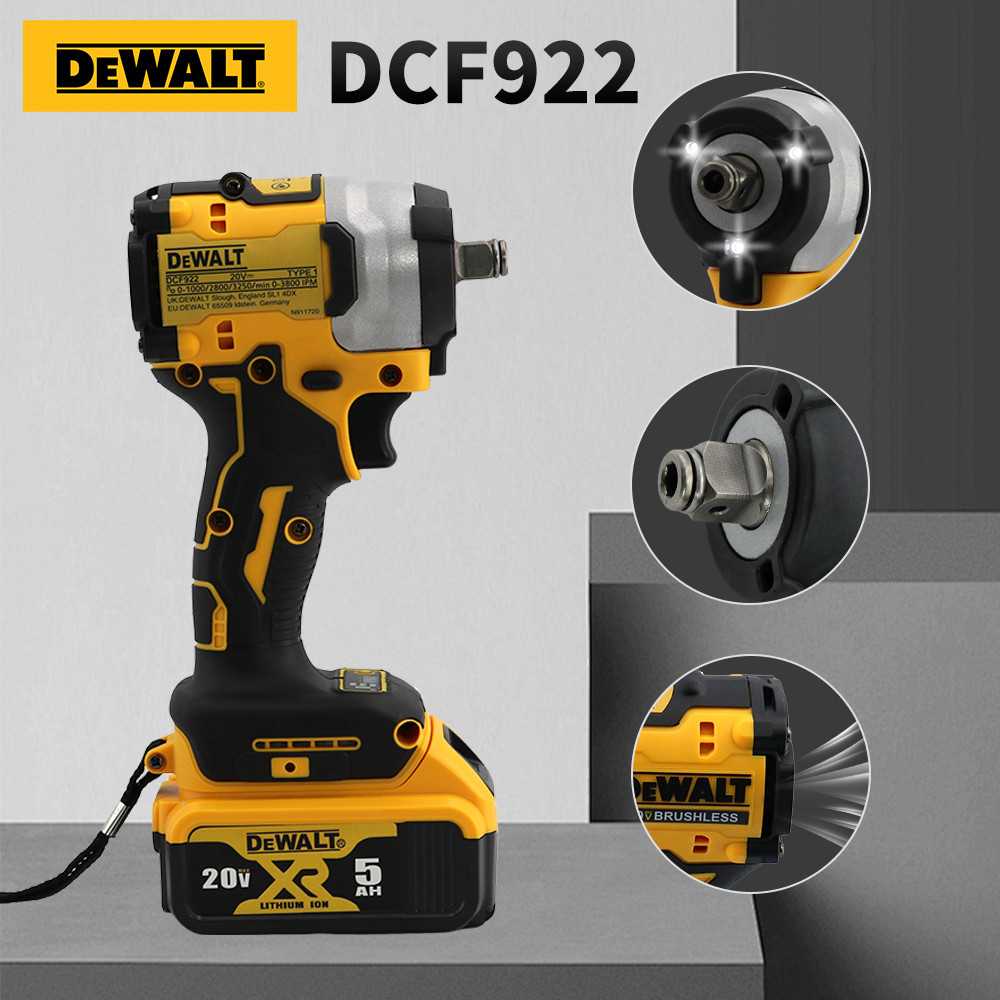 Jual Dewalt 20V Battery Dcf922 Brushless Electric Impact Wrench 1/2 ...