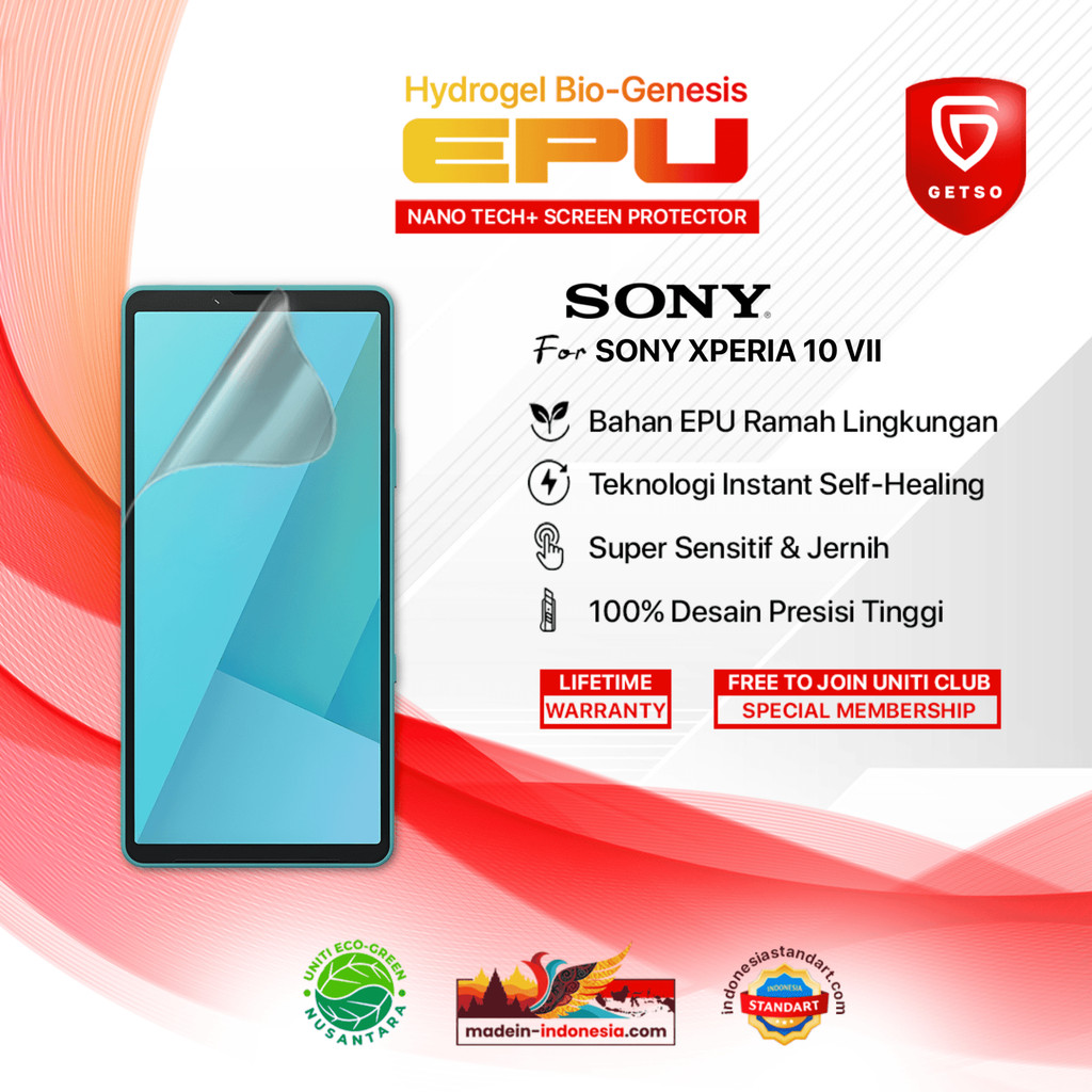 Jual GETSO EPU BIO GENESIS Hydrogel for Sony Xperia 10 VII Screen Guard ...