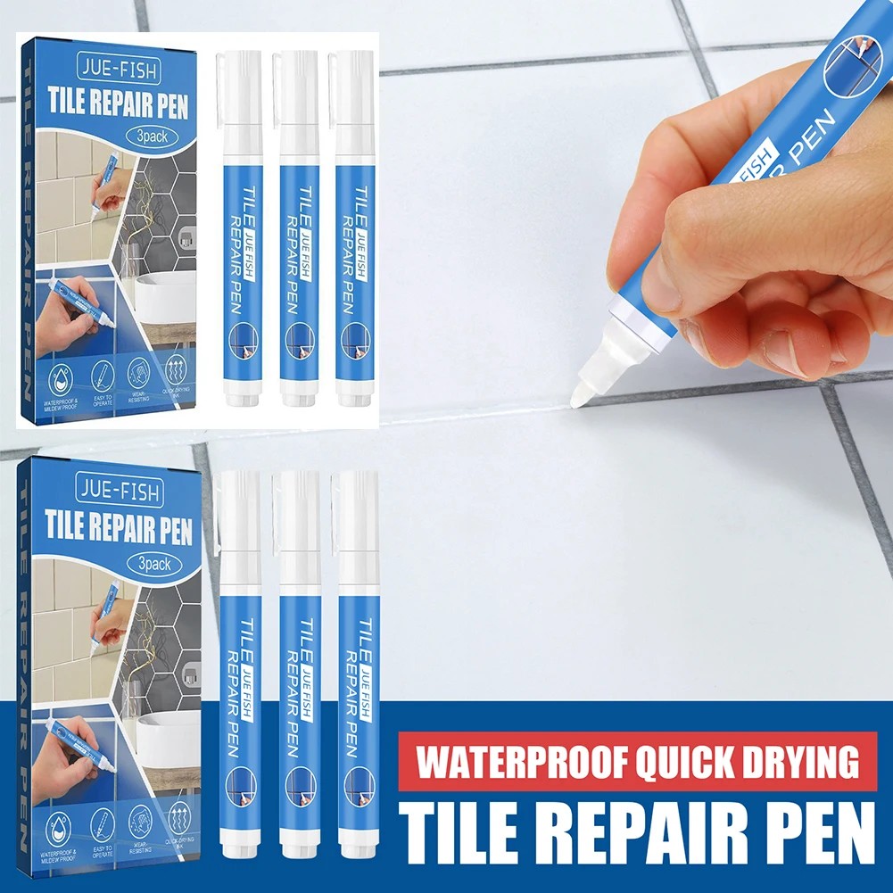 Jual JUAL 120ML Tile Gap Refill Grout Pen White Tile Seam Agent ...