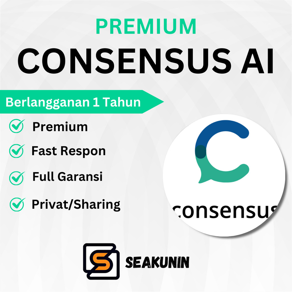 Jual Consensus Ai 1 Bulan - Software AI Research Paper | Shopee Indonesia
