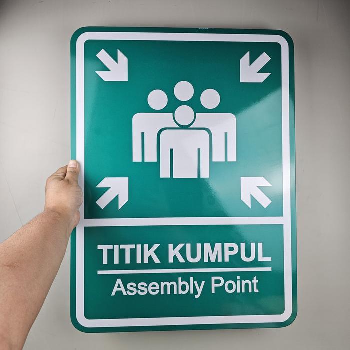 Jual Rambu Titik Kumpul 45Cm X 60Cm Plat Alumunium | Shopee Indonesia