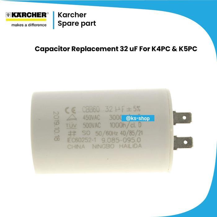Jual Terbaik Karcher Sparepart Capacitor Replacement 32Uf For K4Pc ...
