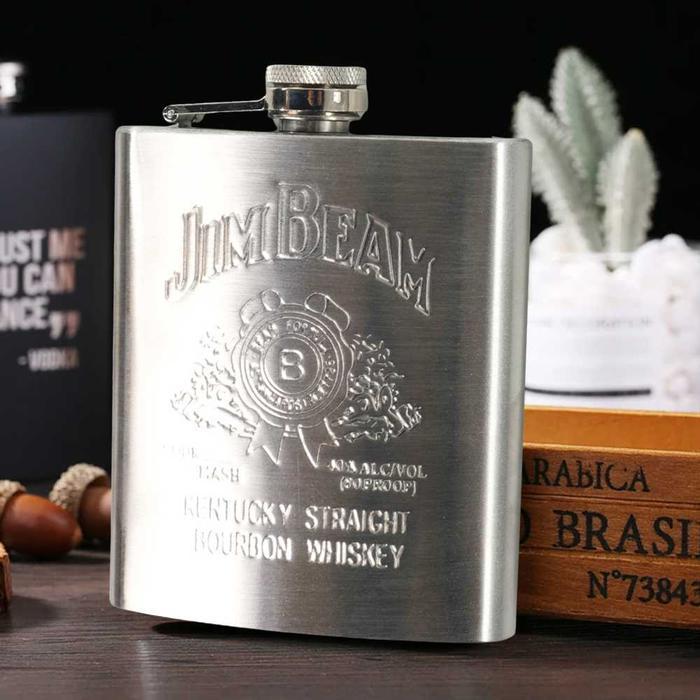Jual Hip Flask Botol Minum Botol Air Stainless Steel 7 oz Johnnie ...