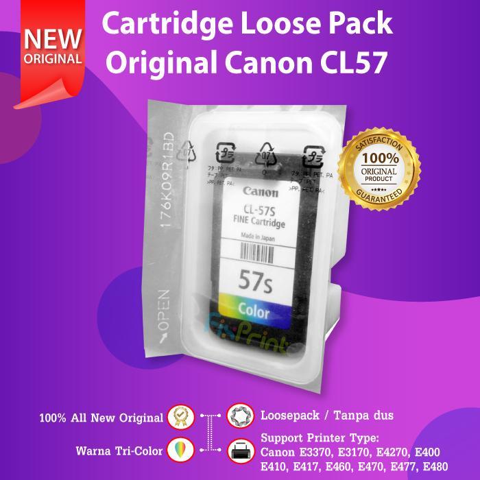 Jual CARTRIDGE TINTA CANON CL57S CL 57S 57 SMALL COLOR E400 E410 E460 ...