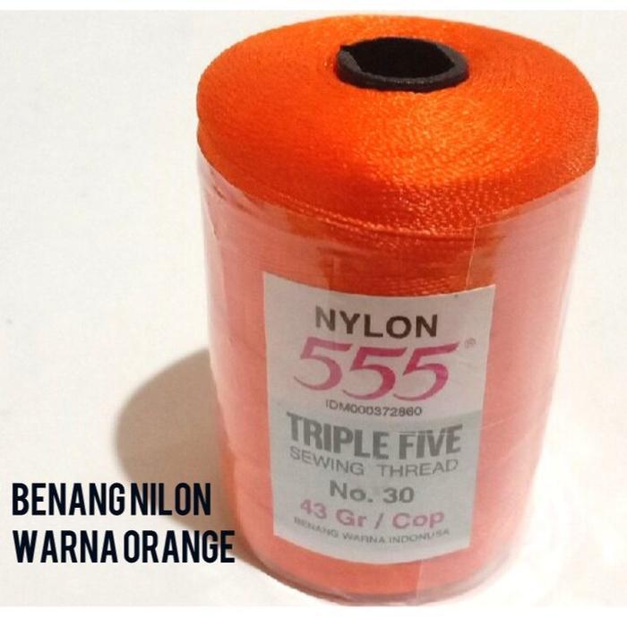 Jual benang nilon warna orange / peralatan mesin jahit | Shopee Indonesia