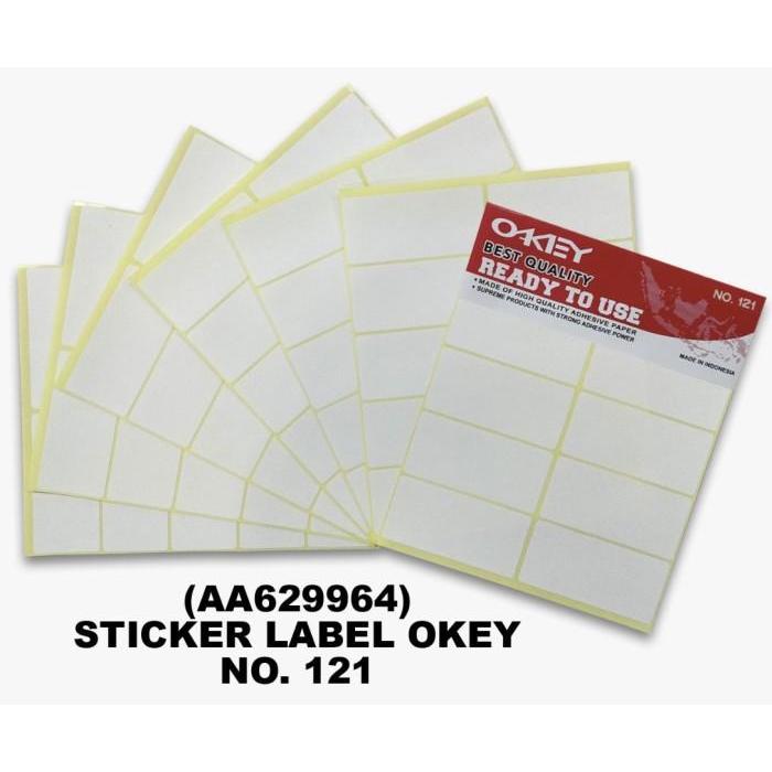 Jual LABEL NAMA STIKER PUTIH POLOS SEMUA UKURAN ISI 7 LEMBAR | Shopee ...