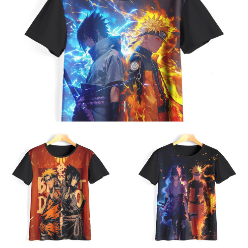 Jual Baju Anak Naruto Shippuden Sasuke Uchiha Model 2 Kaos 3D Model ...