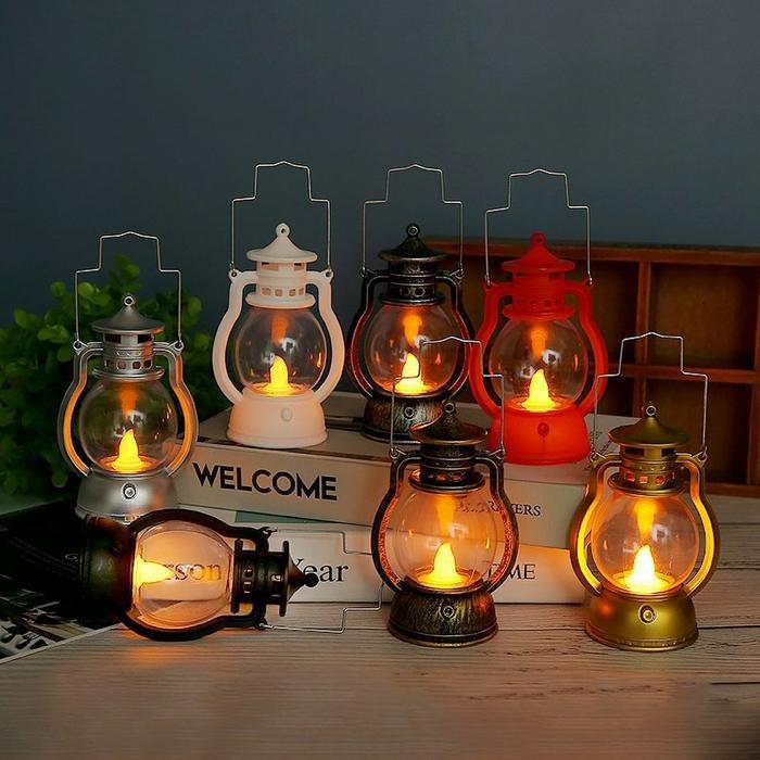 Jual Lampu Lentera Besar LED Dekorasi Minimalis Lampu Meja Petromax ...