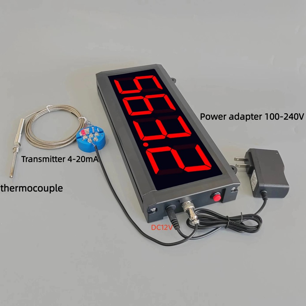 Jual Pt100 Large Screen Digital Temperature Gauge, High-Precision ...