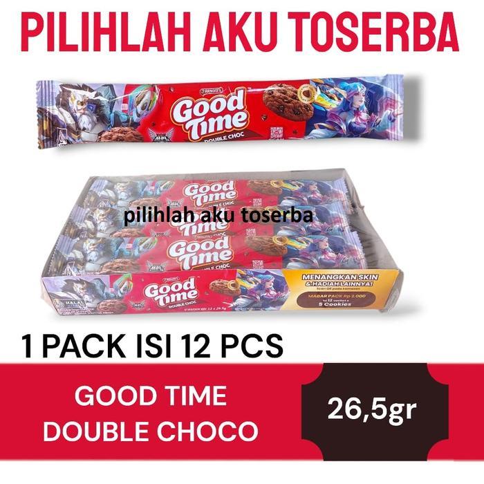 Jual Good Time Cookies DOUBLE CHOCO 16 gr menjadi 26 gr Singles Pack ...
