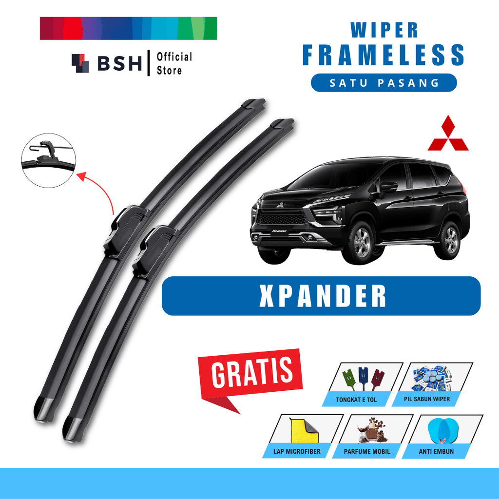 Jual Wiper Mitsubishi Xpander Frameless Bonus 5 Produk | Shopee Indonesia