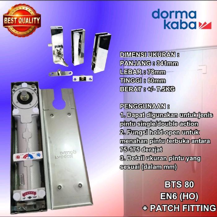 Jual Paket Komplit Engsel Pintu Tanam Floor Hinge+Patch Fitting Dorma ...