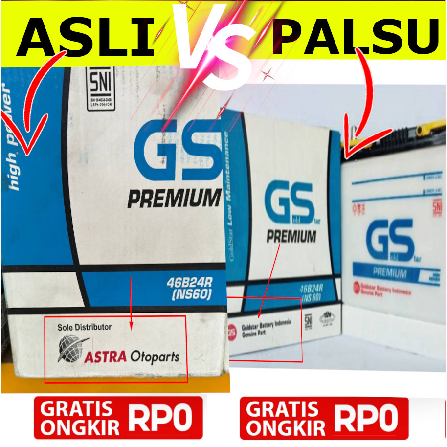 Jual Aki Proton Saga ORIGINAL NS60 / 46B24R Asli Original 100% | Shopee ...