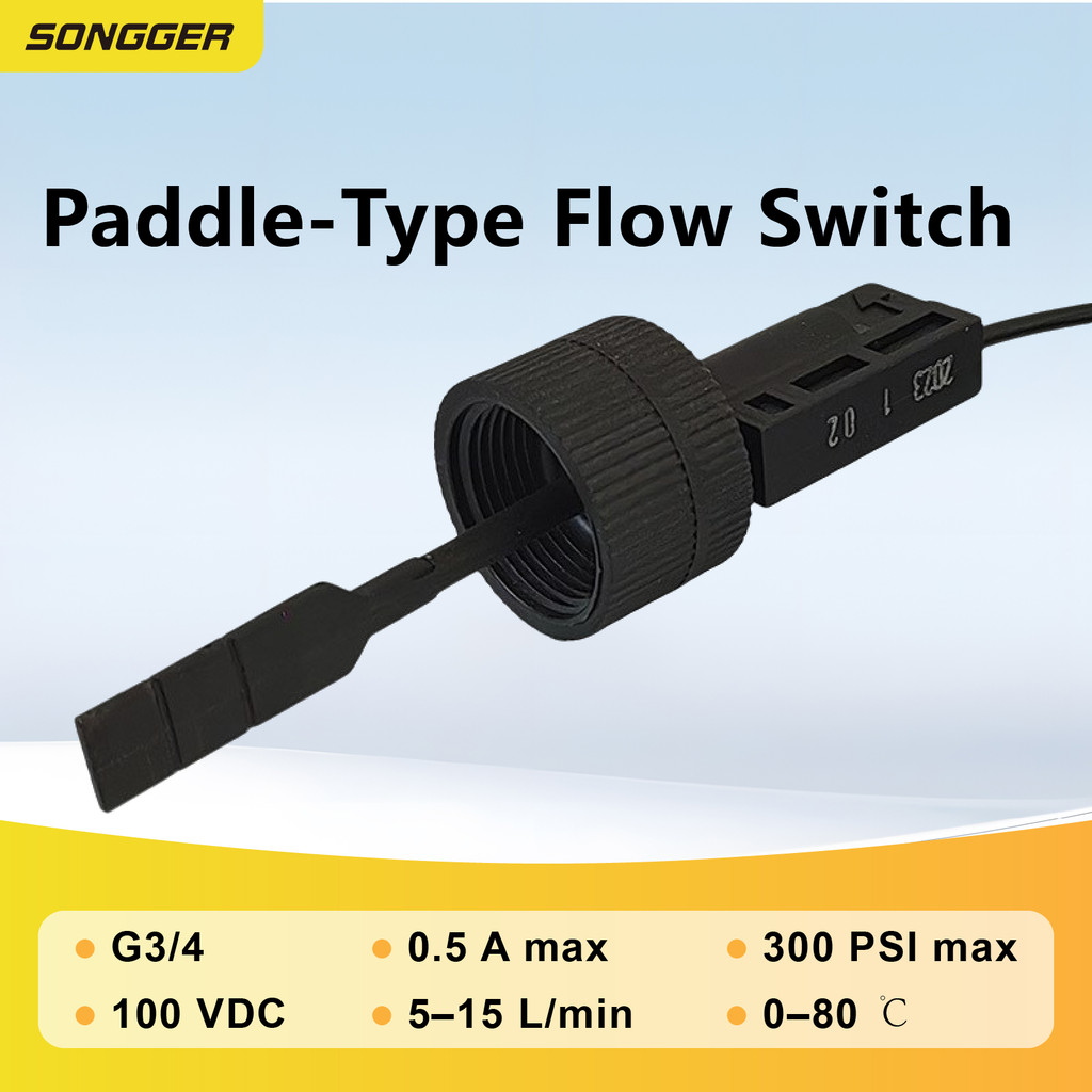 Jual G3/4 Paddle-Type Flow Switch CK-JPKG Inline Water Flow Switch for ...