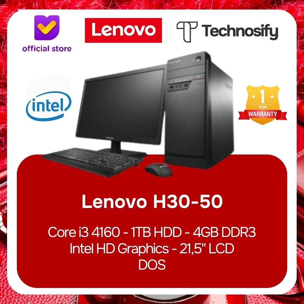 Jual PC Desktop Lenovo H30-50 i3 4160 1TB HDD 4GB DDR3 Intel HD ...