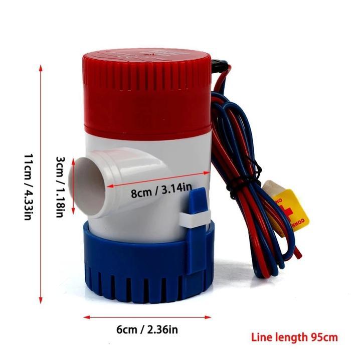 Jual POMPA AIR CELUP BILGE PUMP 1100GPH CH8028 DC 12V 24V SUBMERSIBLE ...