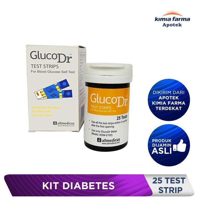 Jual GLUCO DR BIO SENSOR 25 TEST STRIP / ALAT CEK GULA DARAH / KIMIA ...