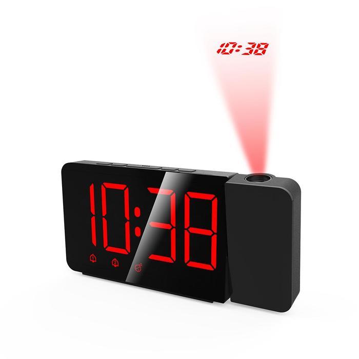 Jual AZKO Forhom Jam Meja Led Digital Proyektor - Merah Desk Clock ...