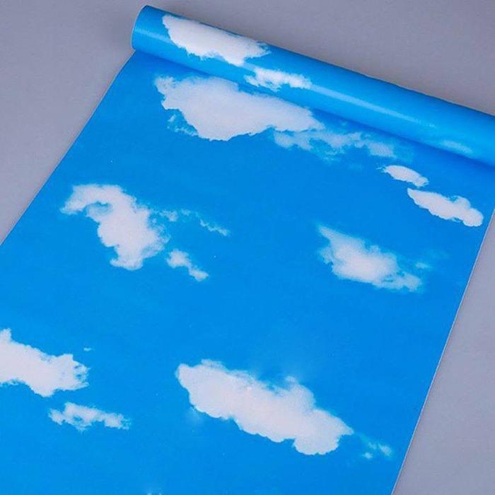 Jual Wallpaper Sticker Awan Biru Langit 45cm x 10m | Shopee Indonesia