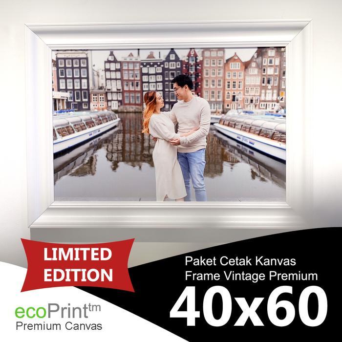 Jual Paket Cetak Foto Kanvas & Bingkai Frame Minimalis Ukuran 40x60 20R ...