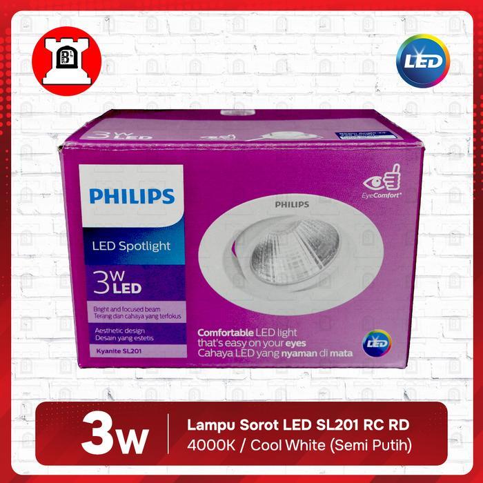 Jual LAMPU PHILIPS KYANITE SL201 SPOTLIGHT 3W 070 WH ID RECESSED ...