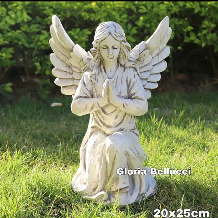 Jual patung angel doa pajangan malaikat gabriel dekorasi hiasan makam ...
