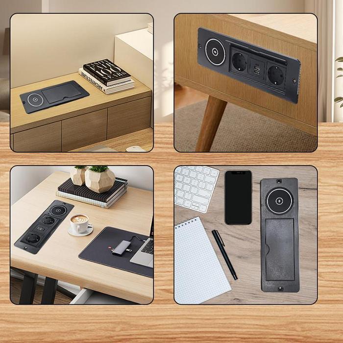 Jual POWERPORT MEJA MEETING TANAM POWER STRIP POWER SOCKET CHARGER STOP ...