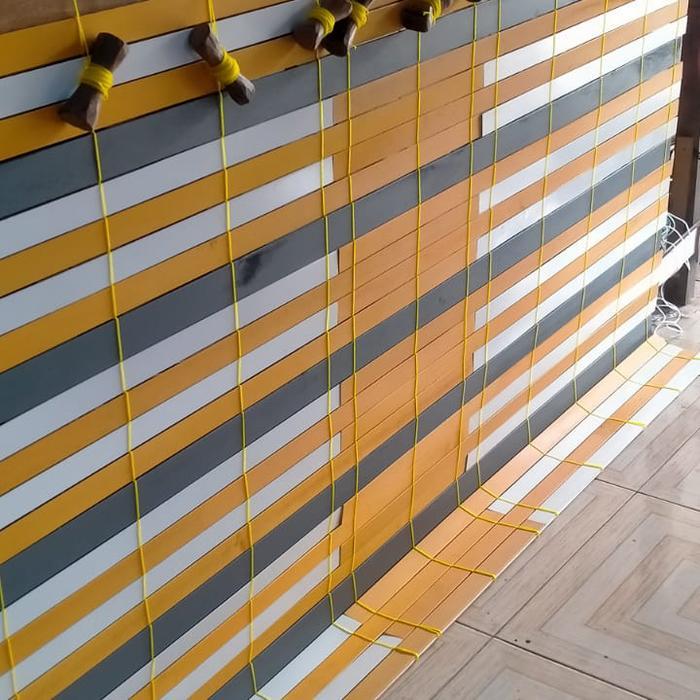 Jual Tirai Kerey Kayu Motif Uk 2,5X2M | Shopee Indonesia