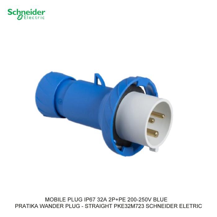 Jual Mobile Plug Ip67 16A 2P+Pe 200-250V Biru | Shopee Indonesia