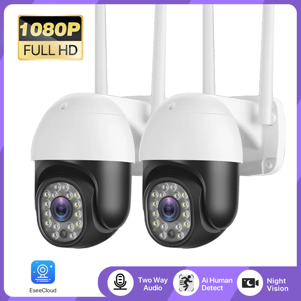 Jual Outdoor WIFI IP Camera 1080P Wireless PTZ Camera Auto Tracking ...