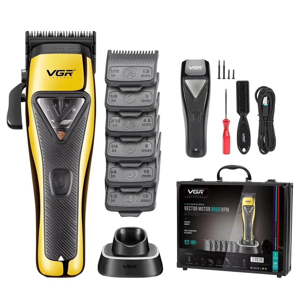 Jual VGR Hair Trimmer Adjustable Hair Cut Machine Electric Hair ...