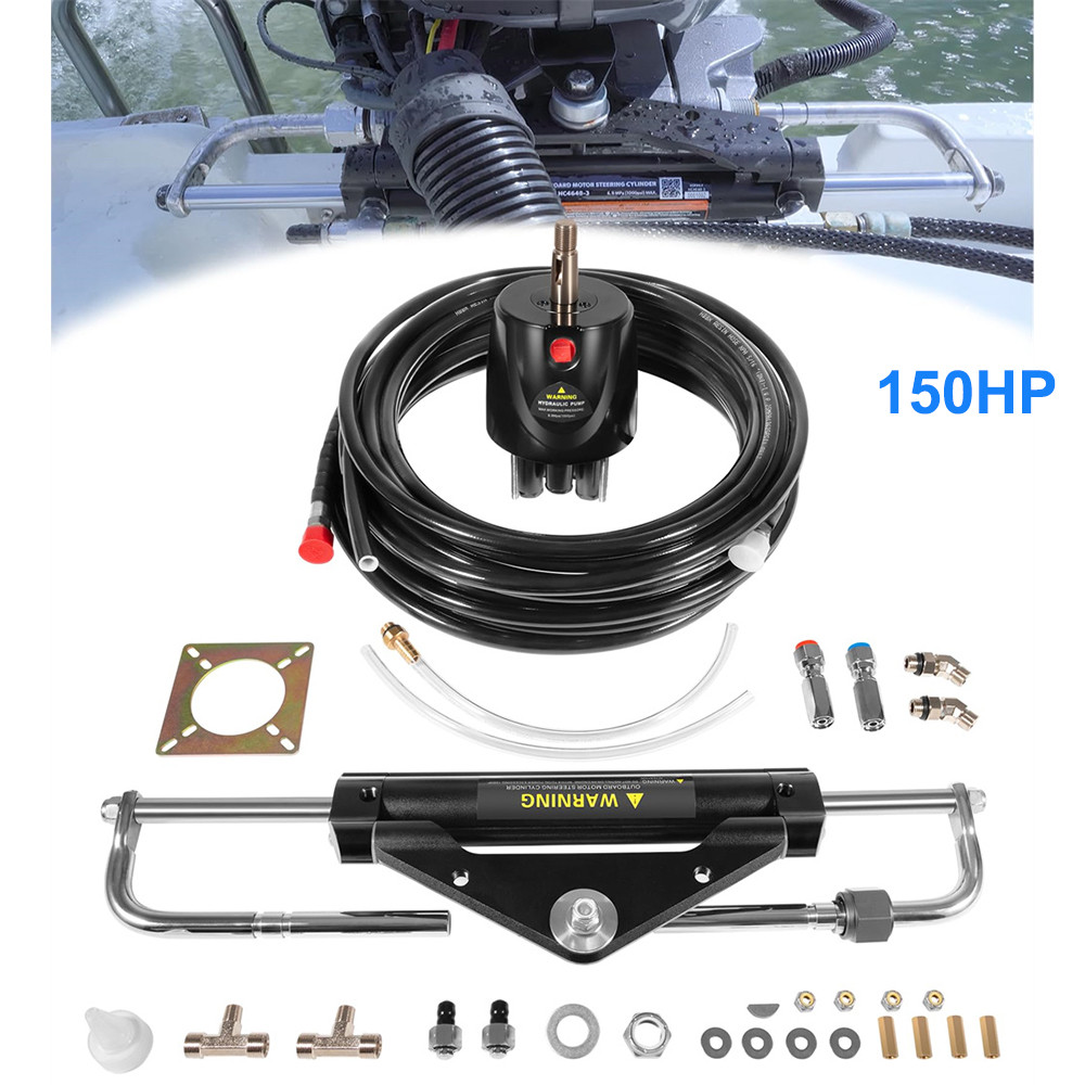 Jual SALE Hydraulic Outboard Steering Kit 150HP Boat Marine System ...