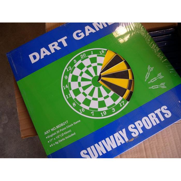 Jual PERMAINAN PAPAN DART GAME BESAR SUNWAY 15 INCH /17 INCH - DART ...