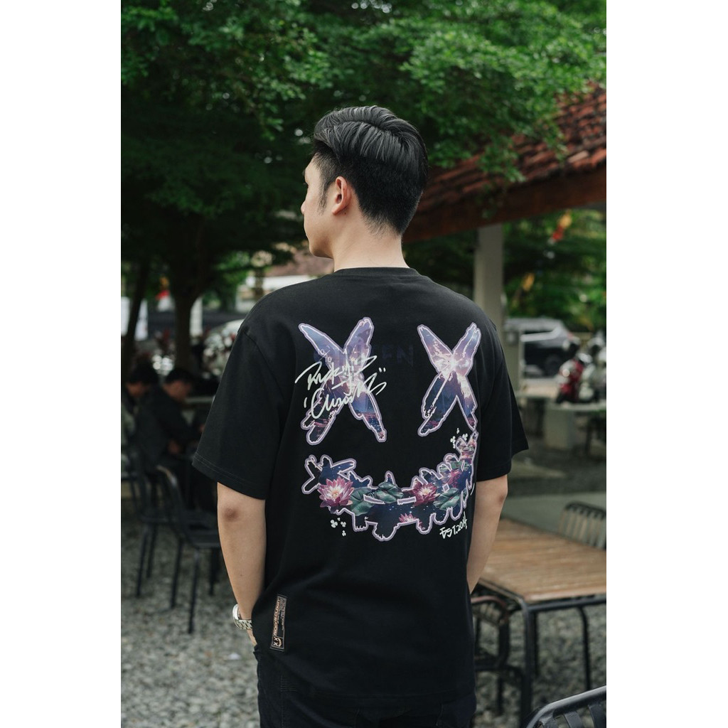 Jual RIC Ricky Is Clown Peak Smiley Tee Black Original / Baju Kaos ...