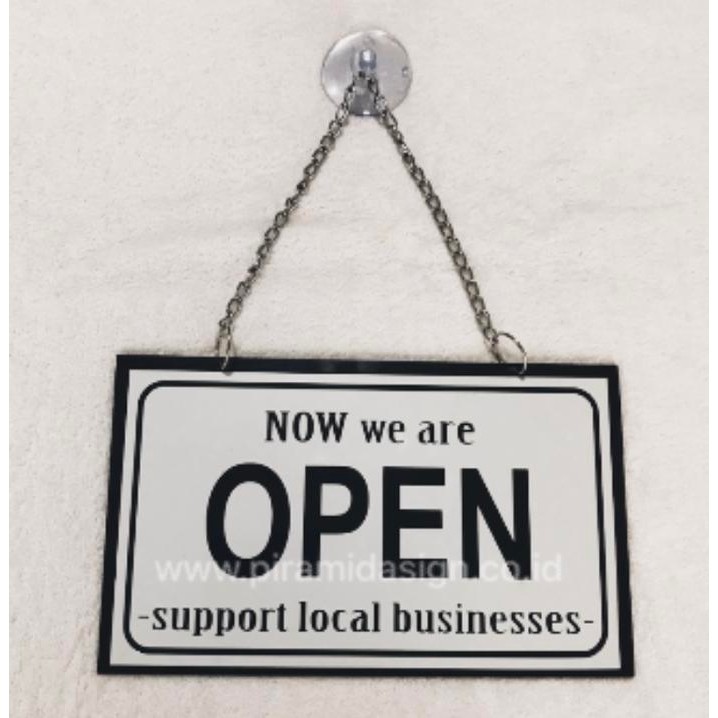 Jual SIGN TANDA TOKO BUKA NOW OPEN CLOSE | Shopee Indonesia