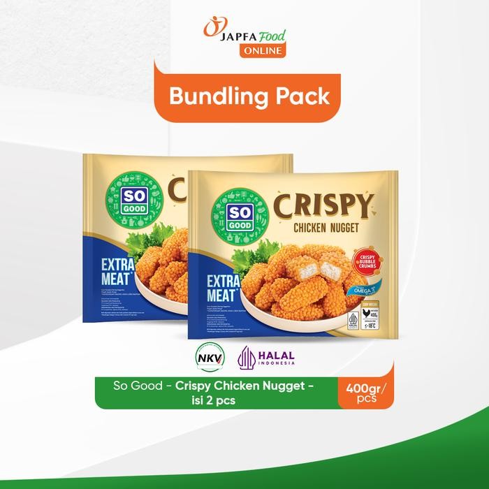 Jual Pilihan- So Good Crispy Chicken Nugget 400Gr - Isi 2 Pack | Shopee ...