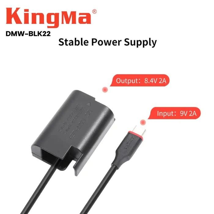 Jual Bisa E-Katalog! Kingma Dummy Battery For Dmw-Blk22 Usb-C To ...