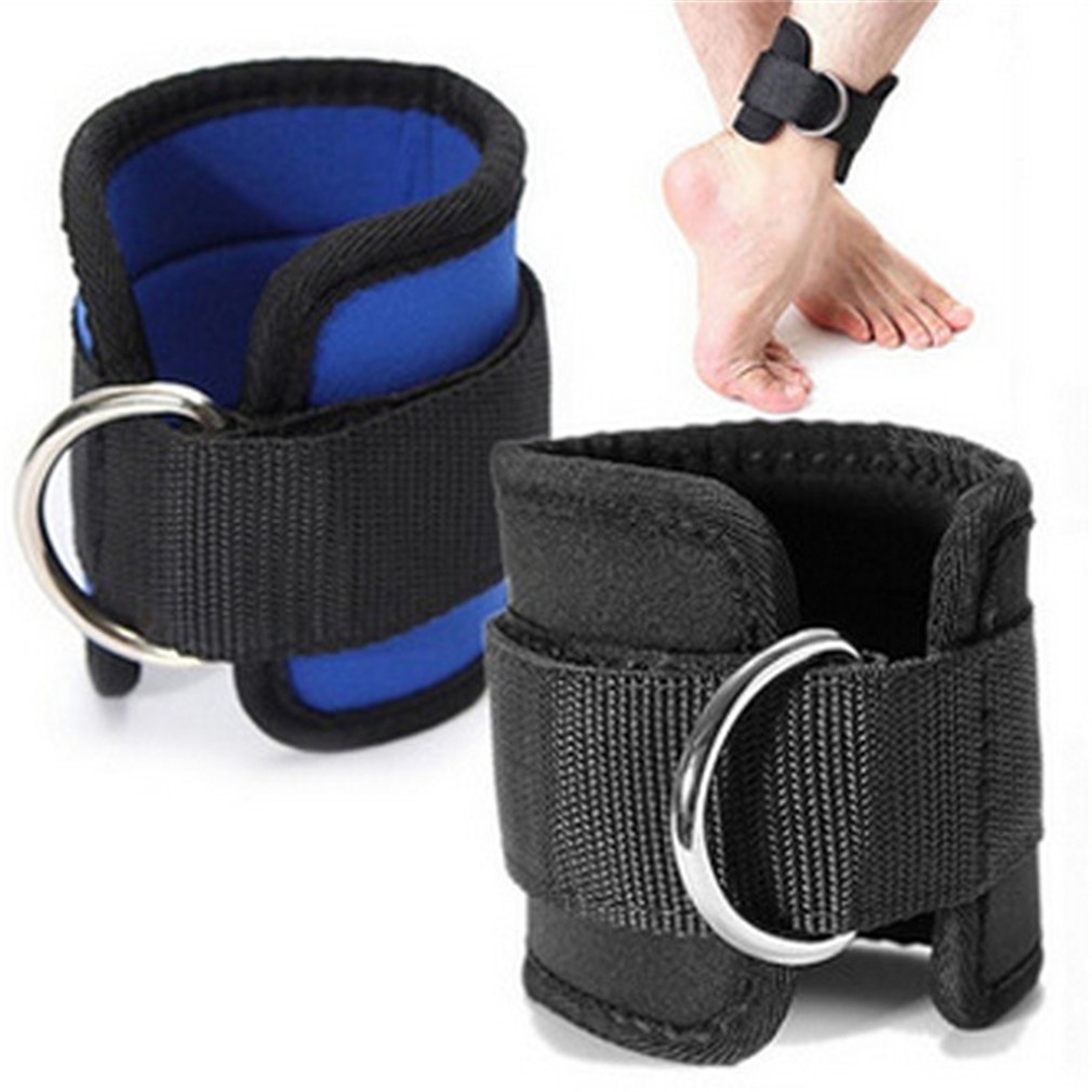 Jual D-Ring Ankle Anchor Strap Belt Gym Cable Attachment Thigh Leg ...