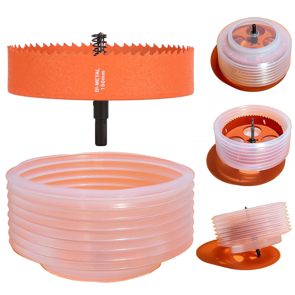Jual 6 Inch 150MM Hole Saw with Arbor for Metal Wood and Plastic ...