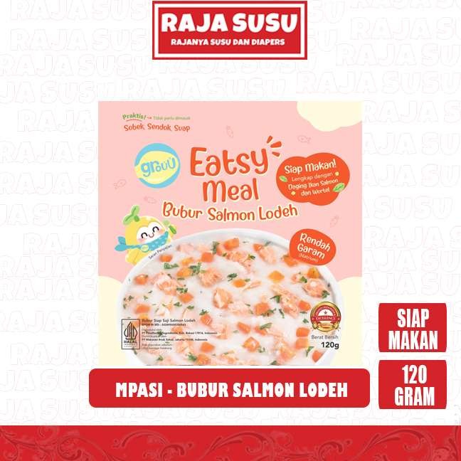 Jual GROUU EATSY MEAL BUBUR SALMON LODEH 120GR - RAJA SUSU | Shopee ...