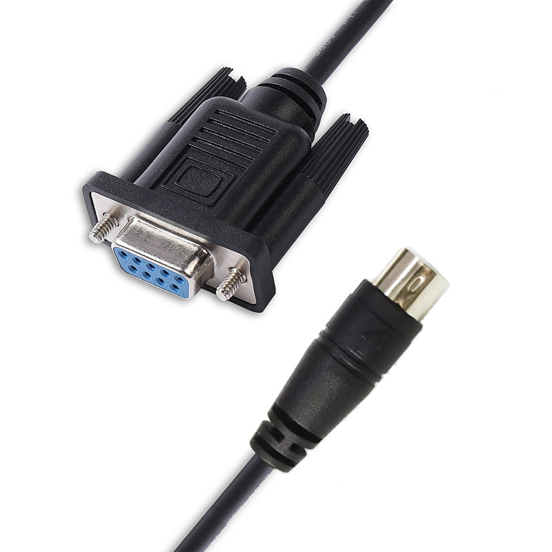 Jual RS232 DB9 Female to Mini Din 8P Serial Cable for Connecting Delta ...